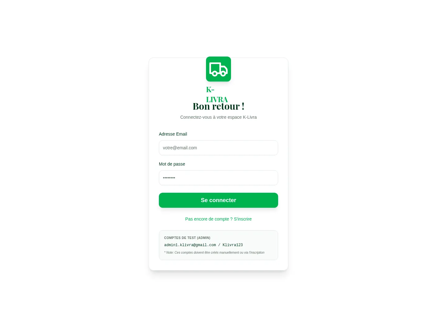 K-Livra Delivery Manager