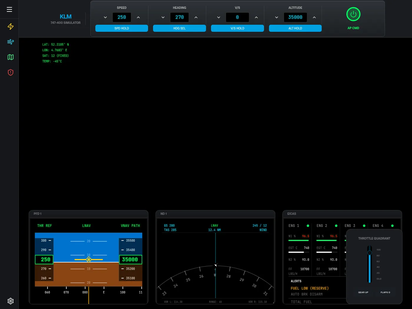 747-400 KLM Simulator