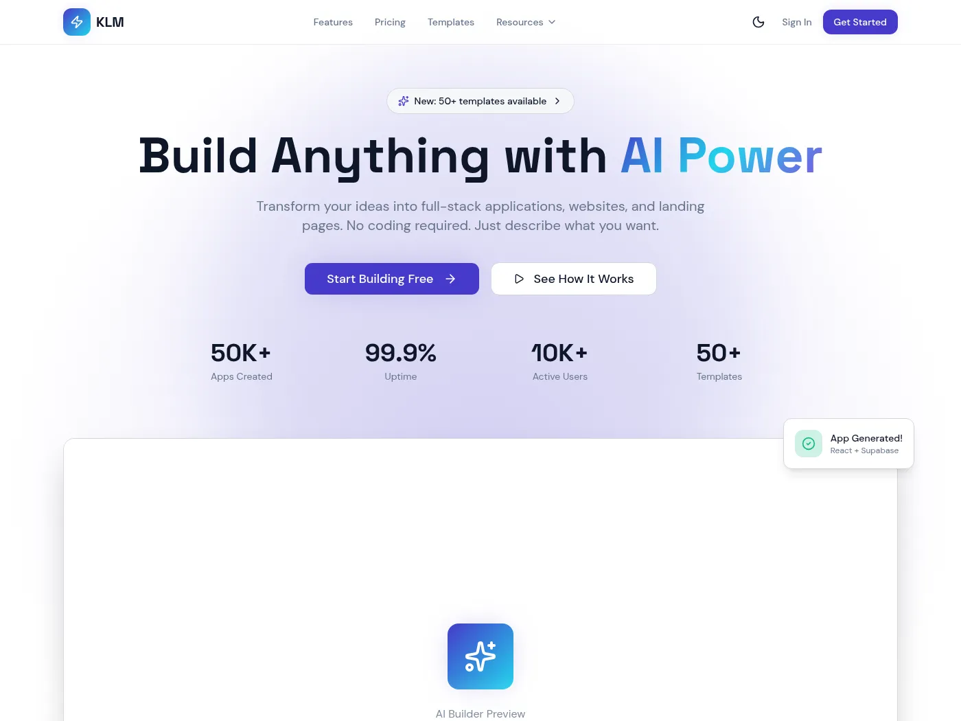 KLM App Generator