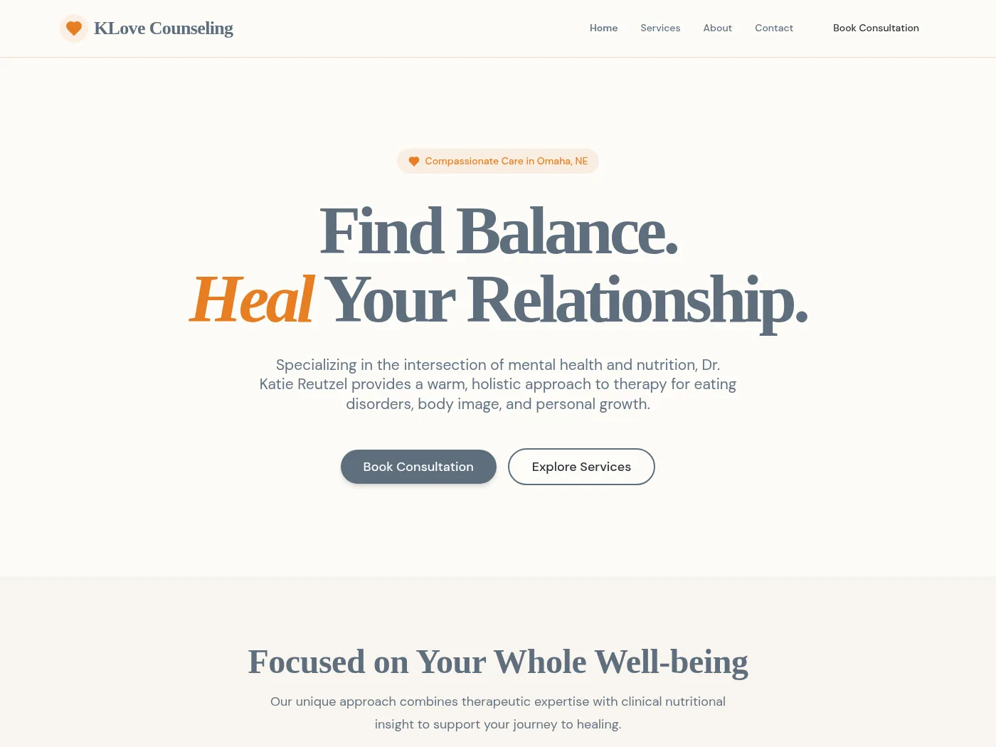 KLove Counseling Site