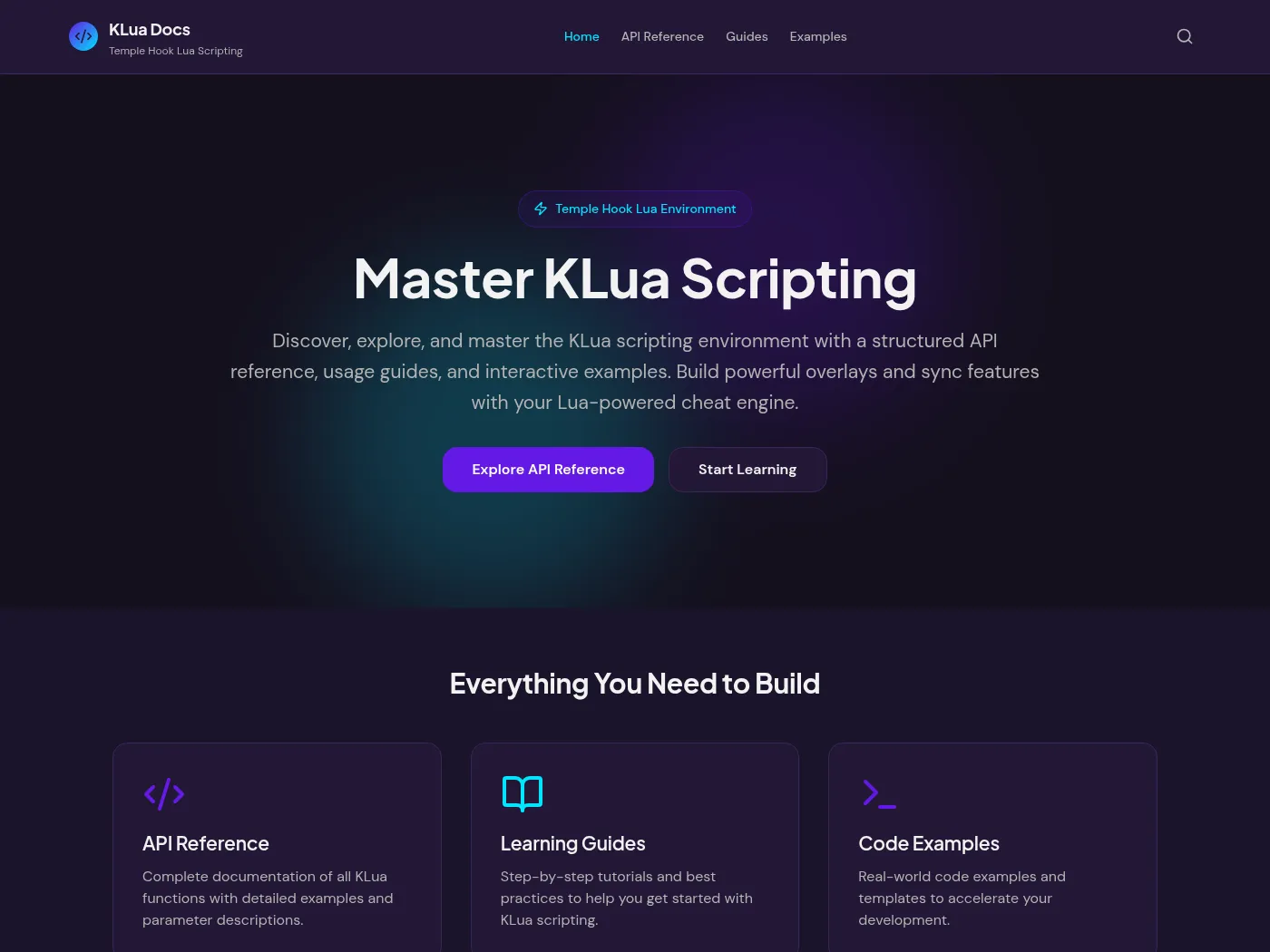 KLua Docs Portal