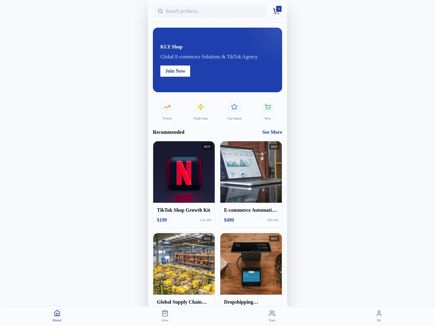 Klyshop Web Clone