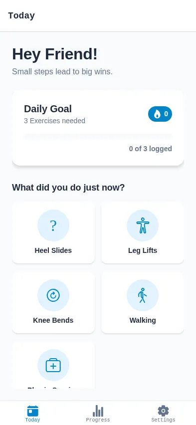 KneeCare Recovery Game