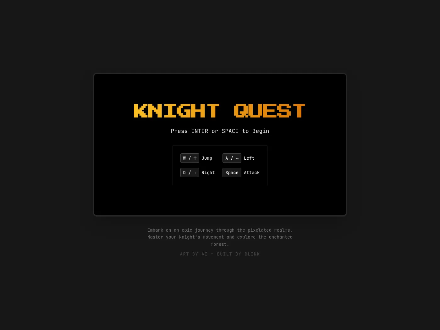Knight Quest 2D Game