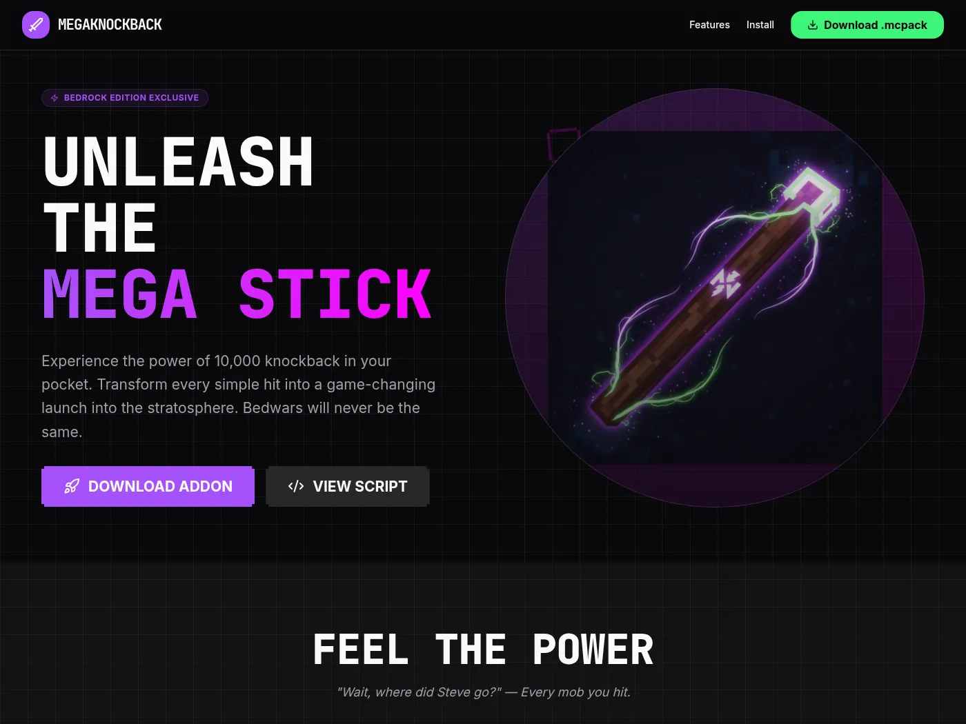 Mega Knockback Stick
