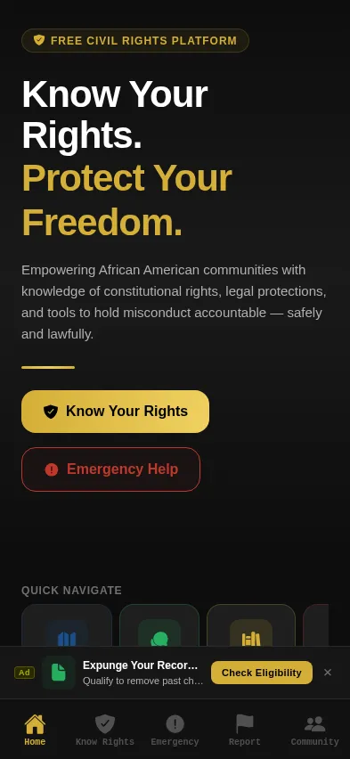 Know Your Rights Now