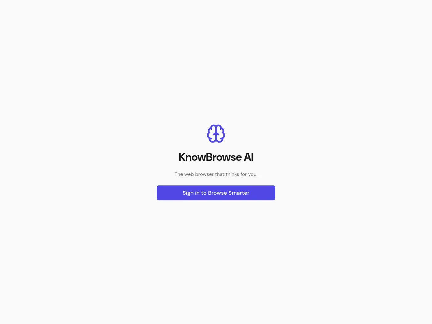 KnowBrowse AI Browser