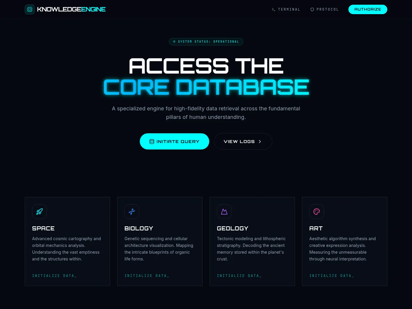 Knowledge Engine Landing