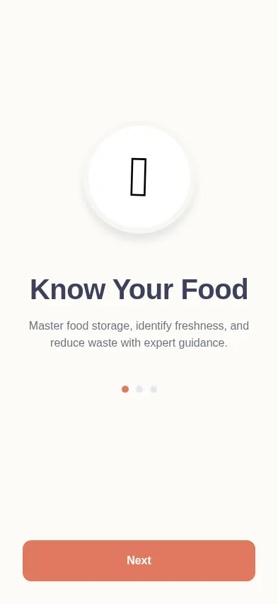 KnowYourFood Mobile App