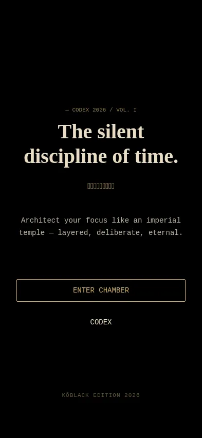 KōBlack Focus App
