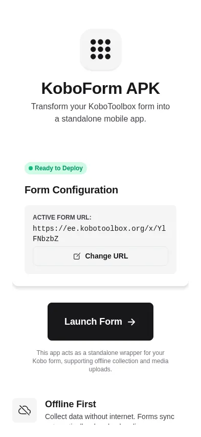 KoboForm APK Builder