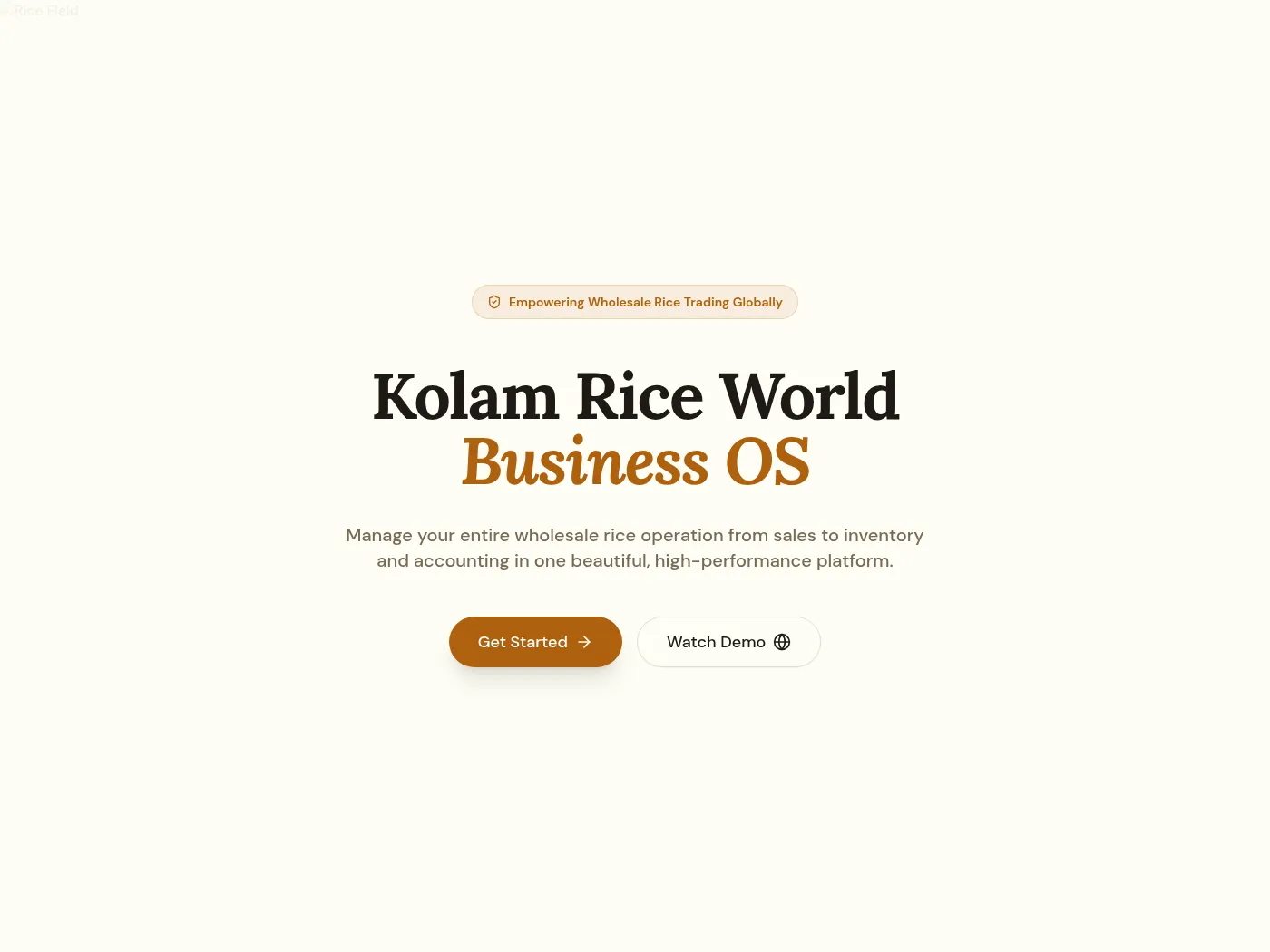Kolam Rice World