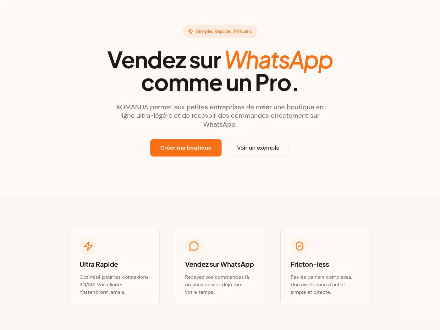 KOMANDA WhatsApp Commerce