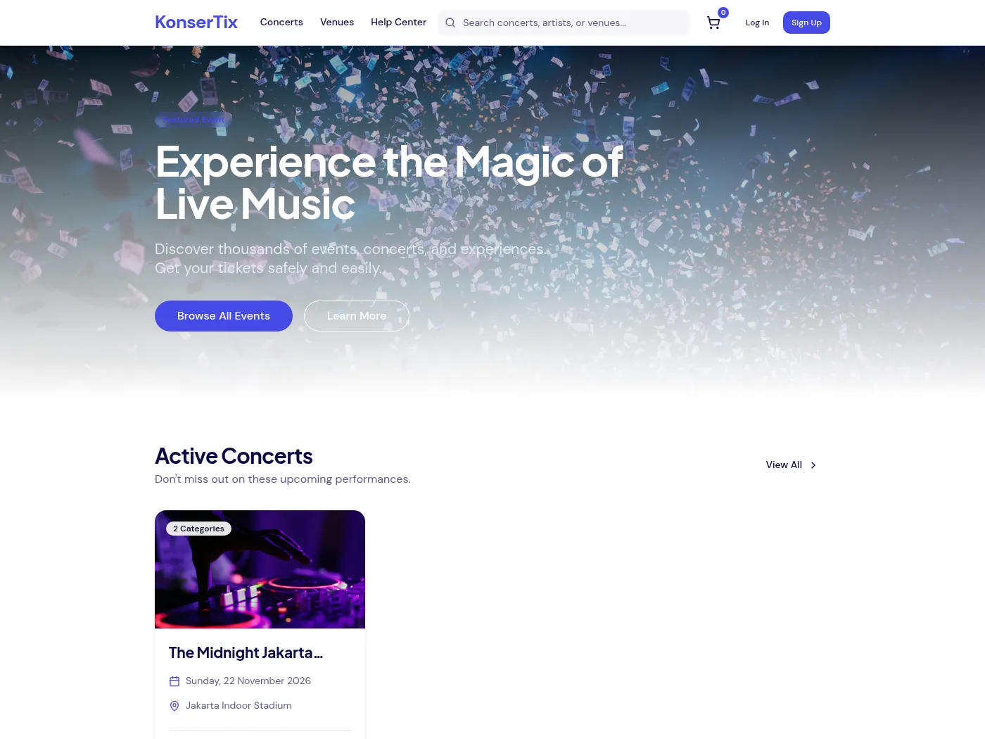 KonserTix Organizer Portal