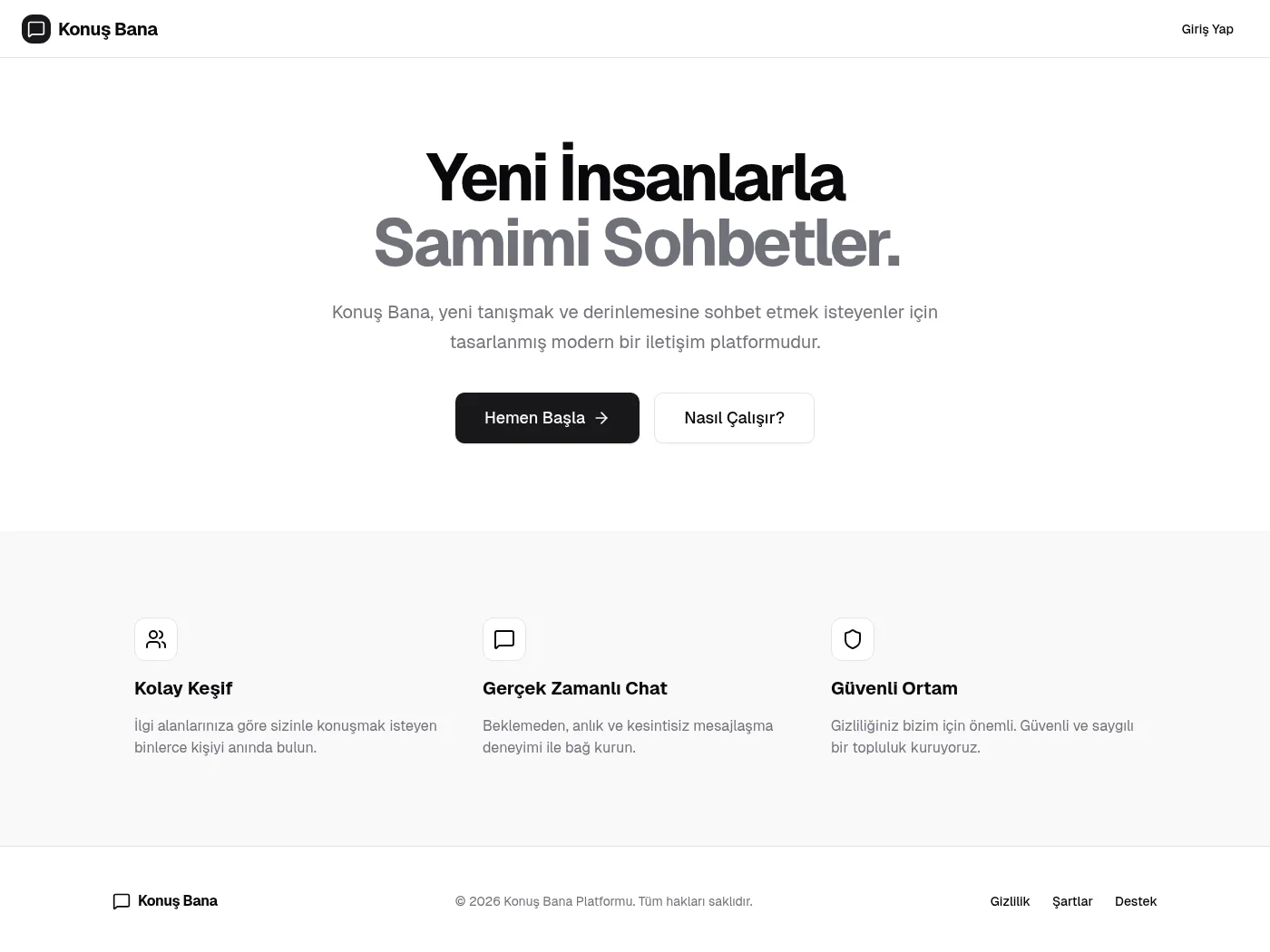 Konuş Bana Platformu