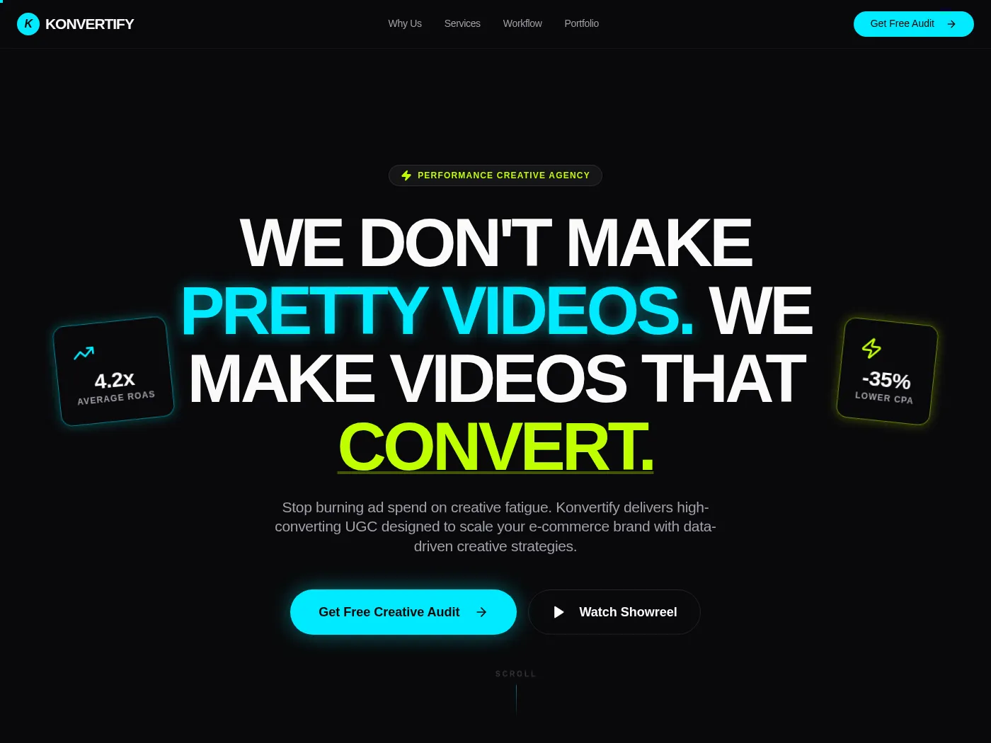 Konvertify Landing Page