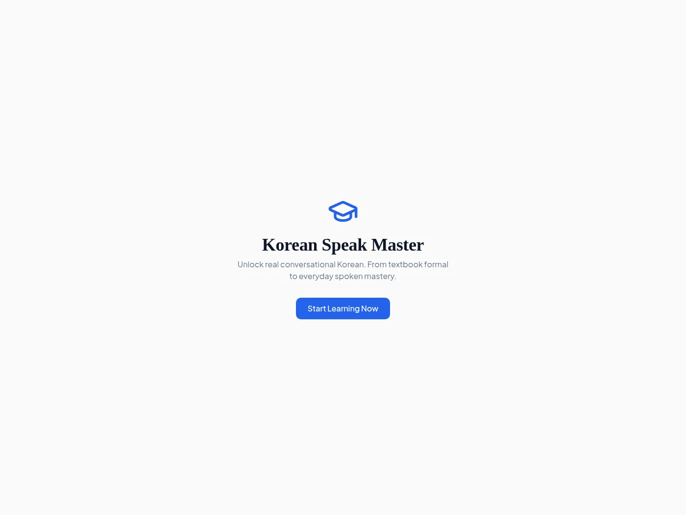 Korean Speak Master