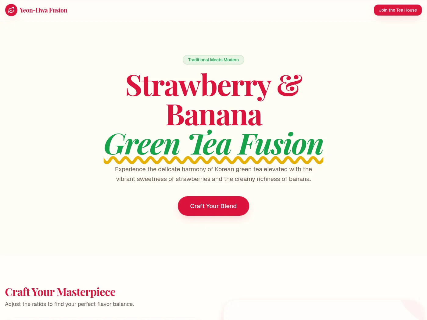 Korean Fusion Tea App