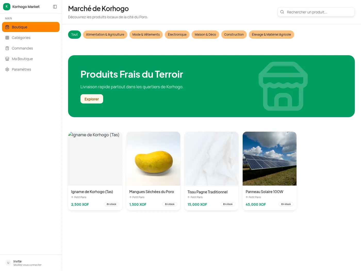 Korhogo Market Hub