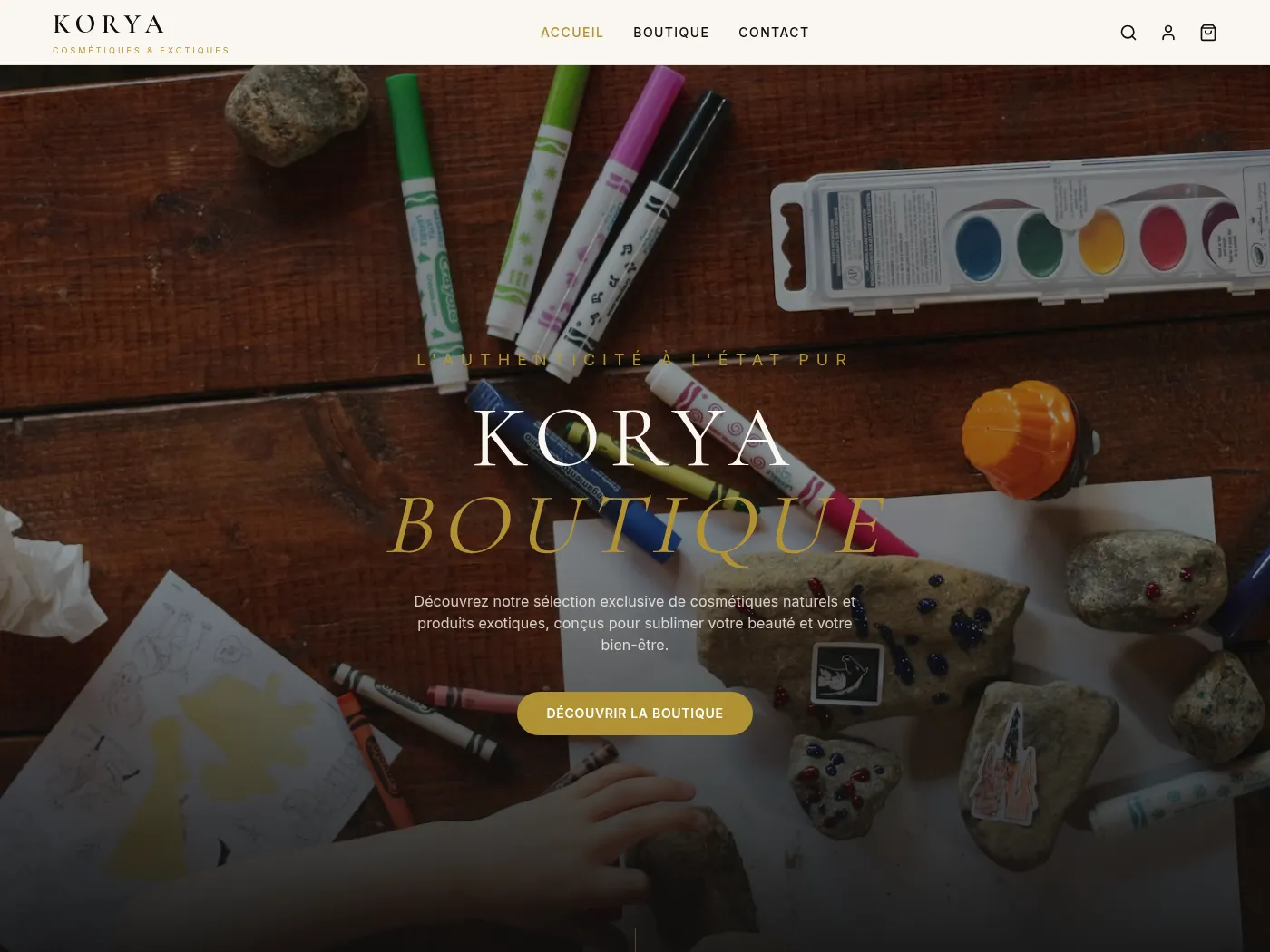 KORYA Cosmetics Site
