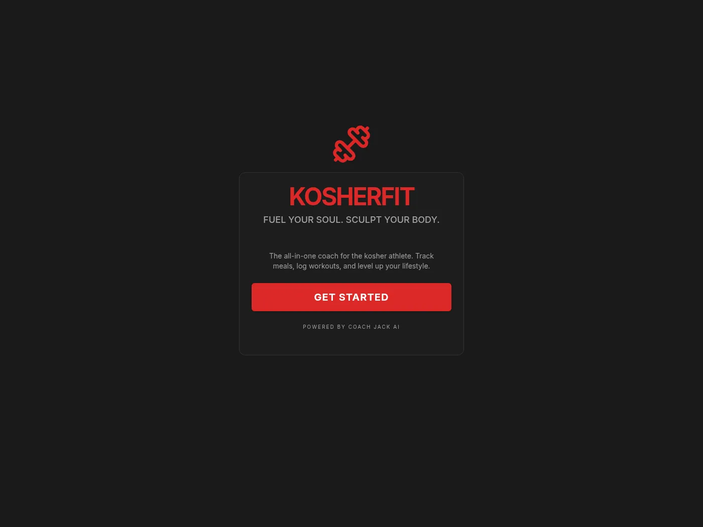 KosherFit Coach App