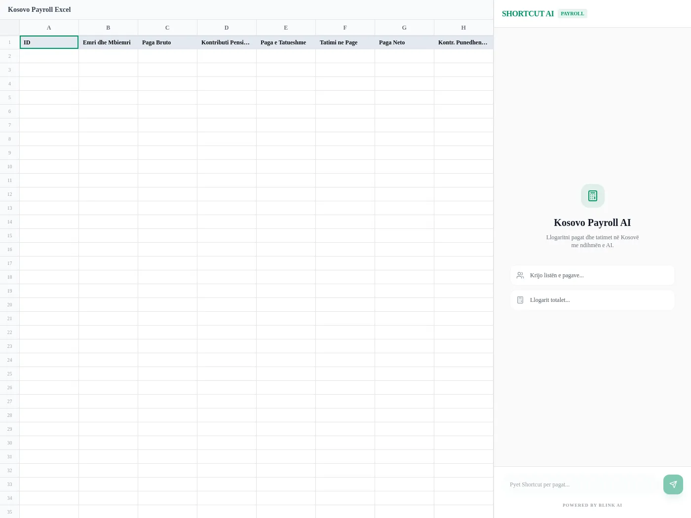 Kosovo Payroll Excel