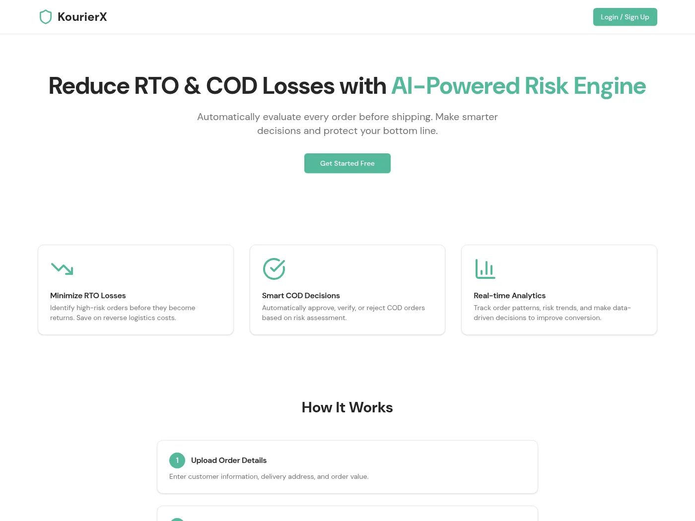 KourierX Risk Engine