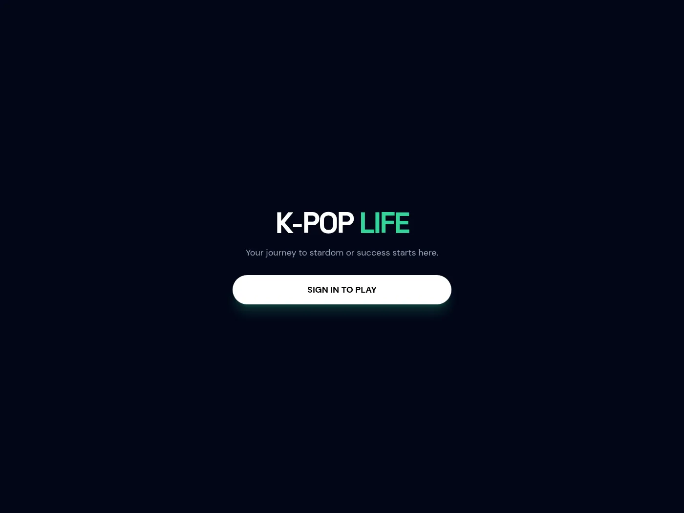 K-Pop Life Simulator