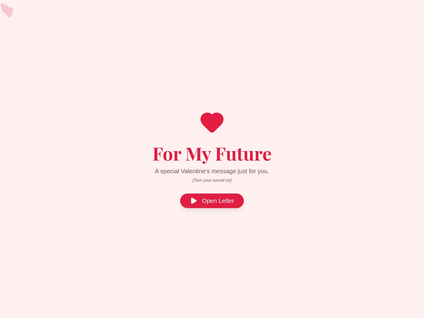 Valentine K-Pop Love Page