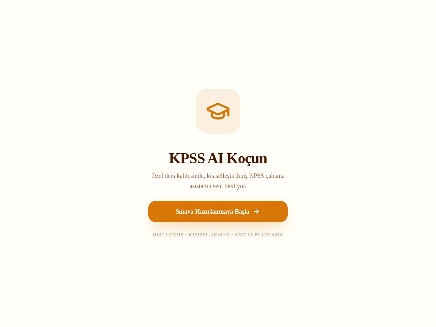 KPSS AI Study Coach