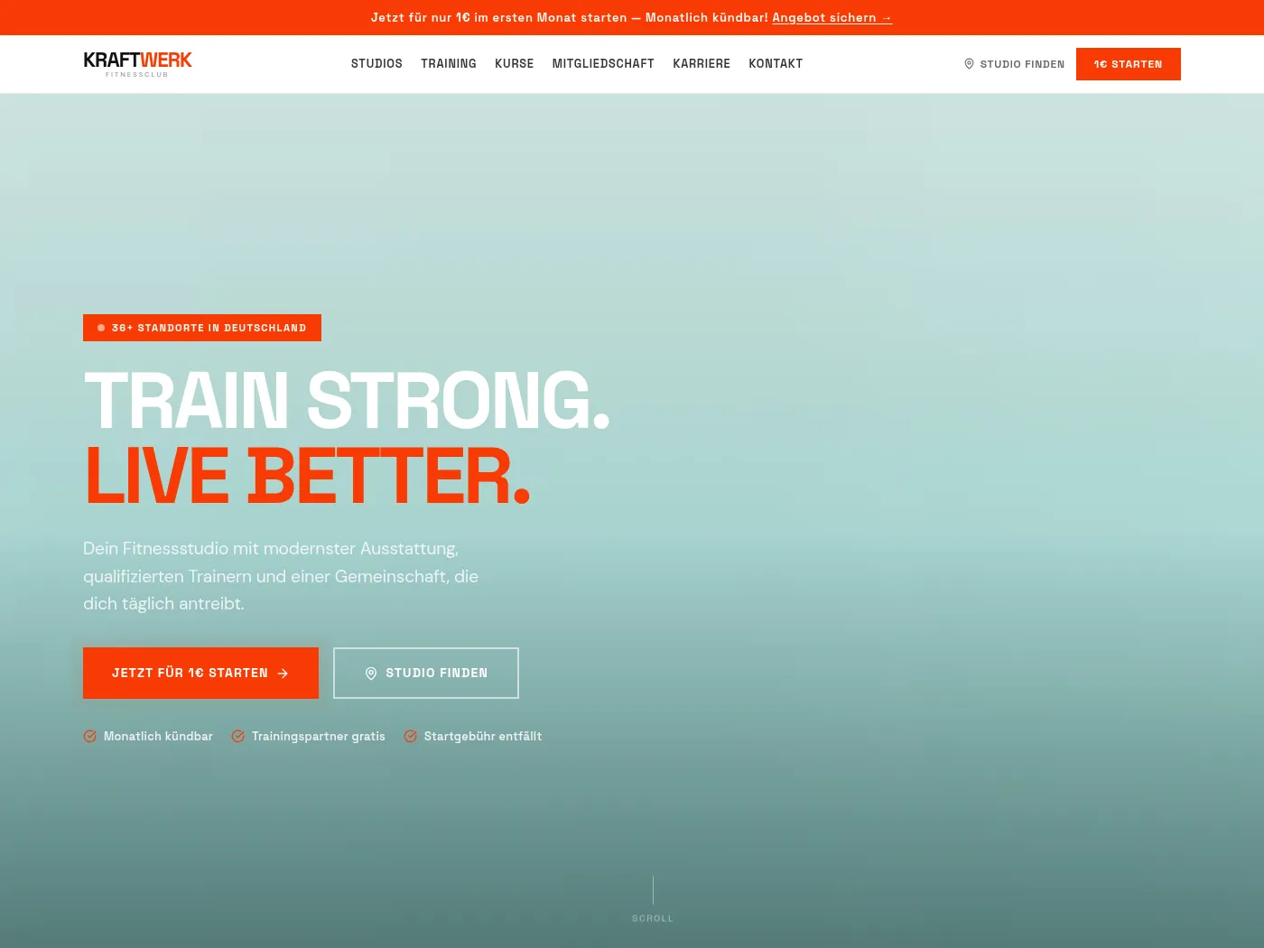 Kraftwerk Fitness Redesign