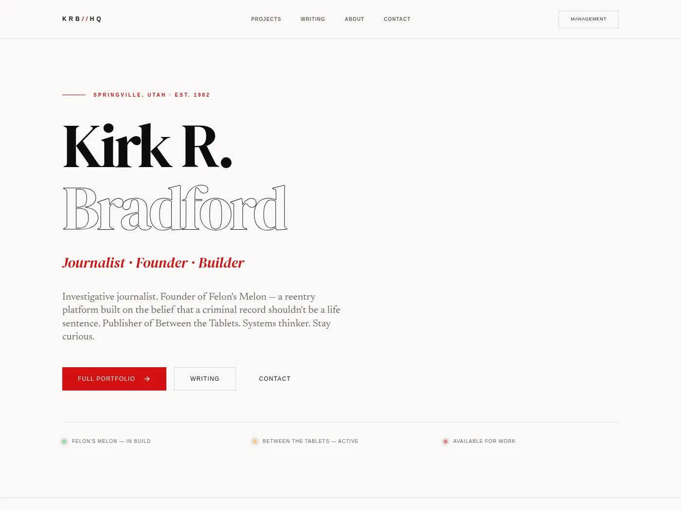 Kirk R. Bradford HQ