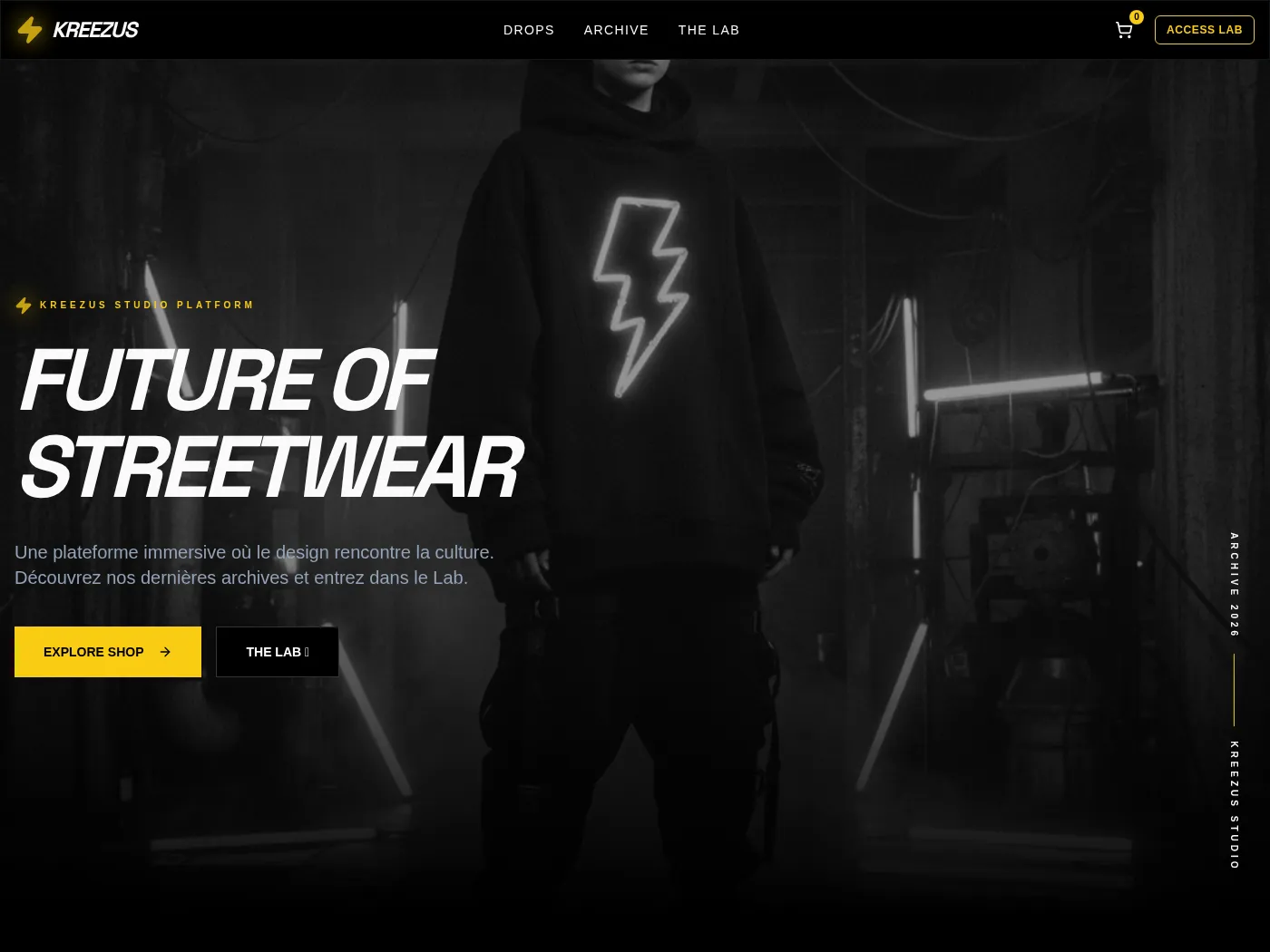 Kreezus Streetwear Platform