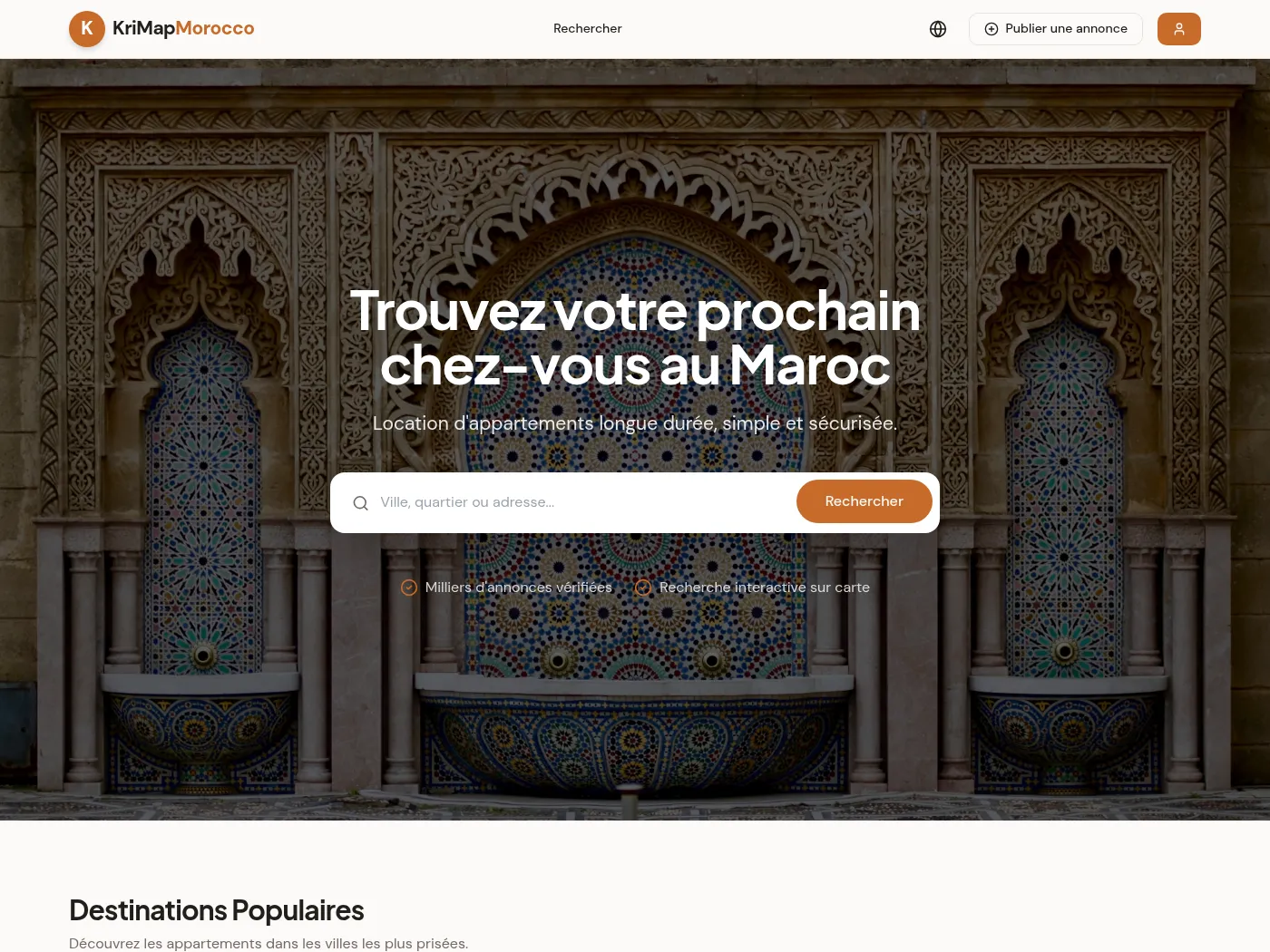 KriMap Morocco Rentals