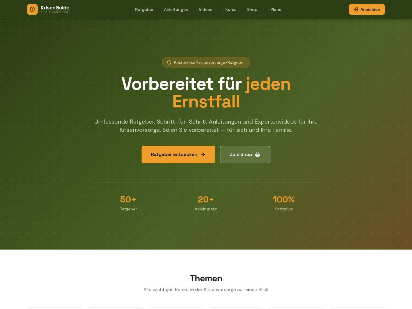 Krisenvorsorge GuideApp