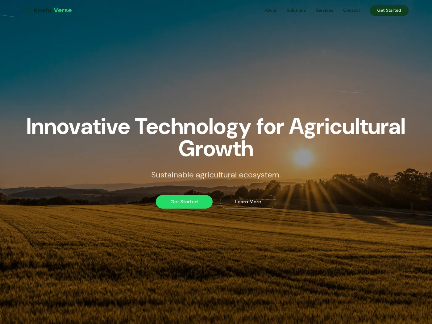 KrishiVerse Website