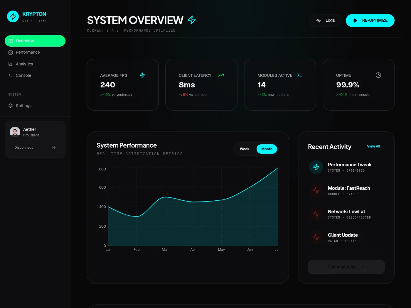 KryptonStyle Client