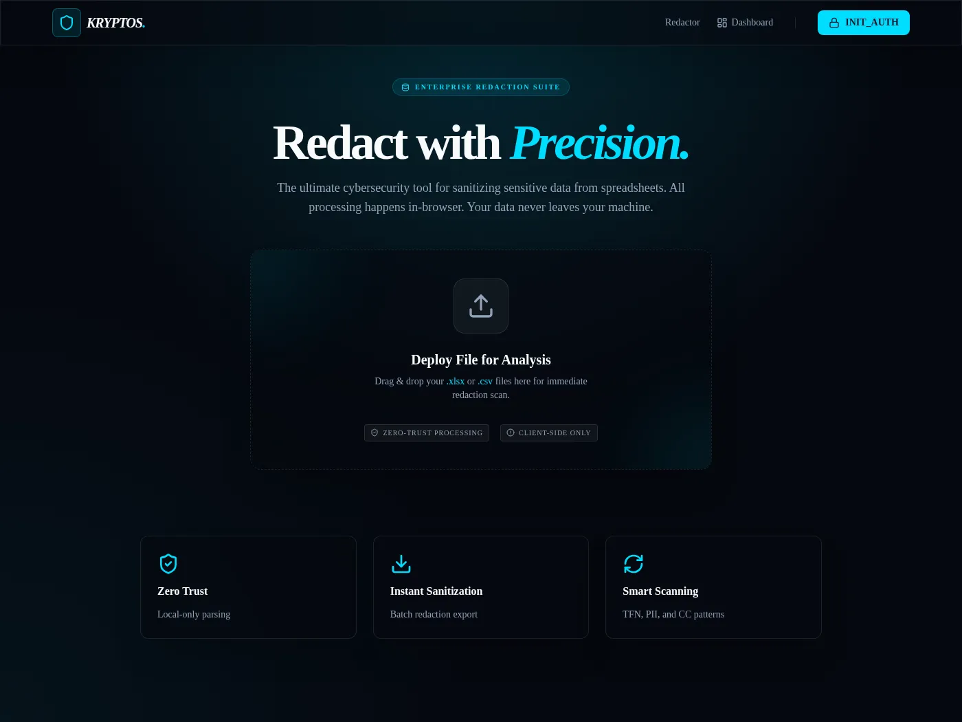 KRYPTOS Redaction Suite