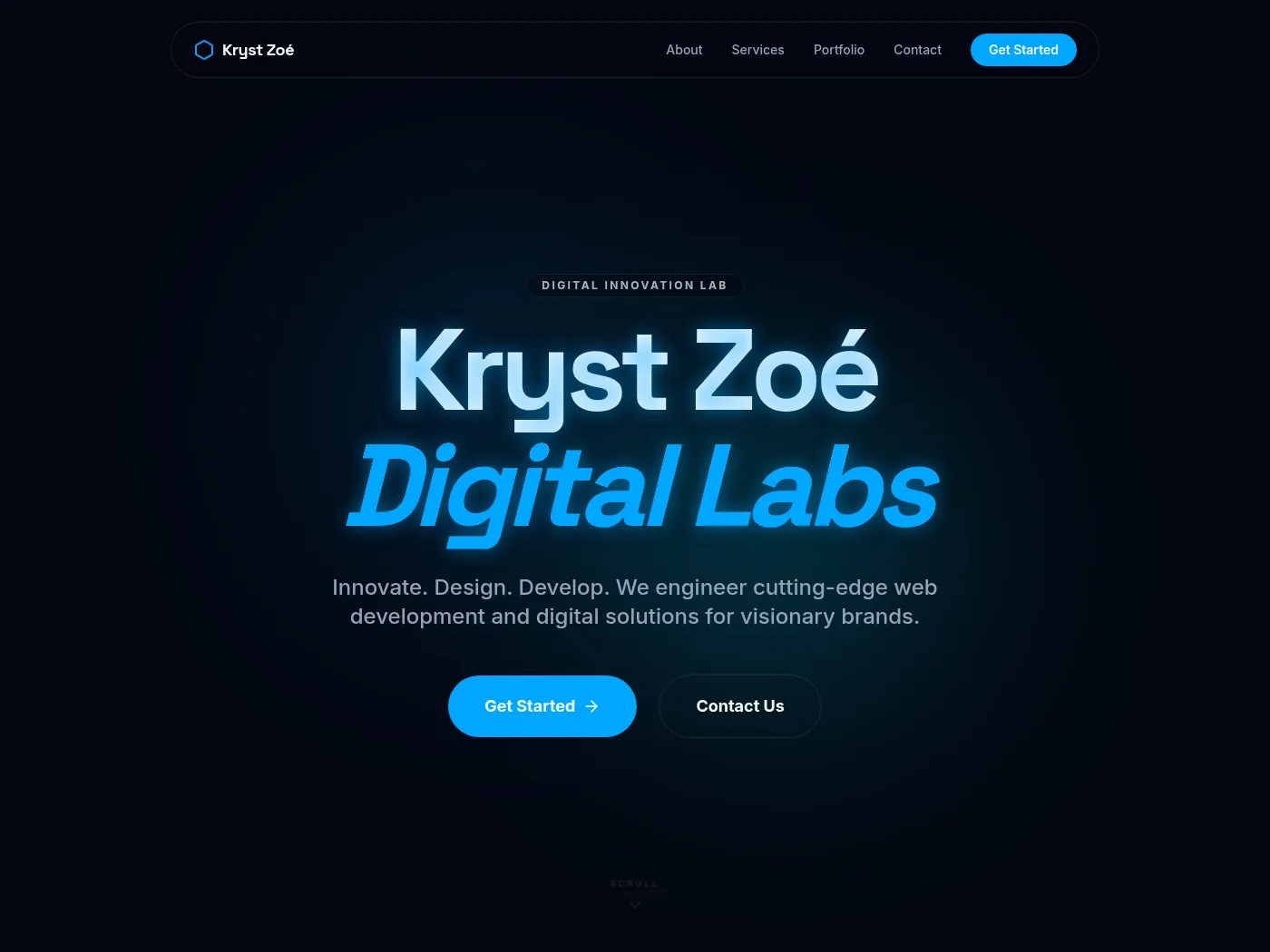 Kryst Zoé Digital Labs Site