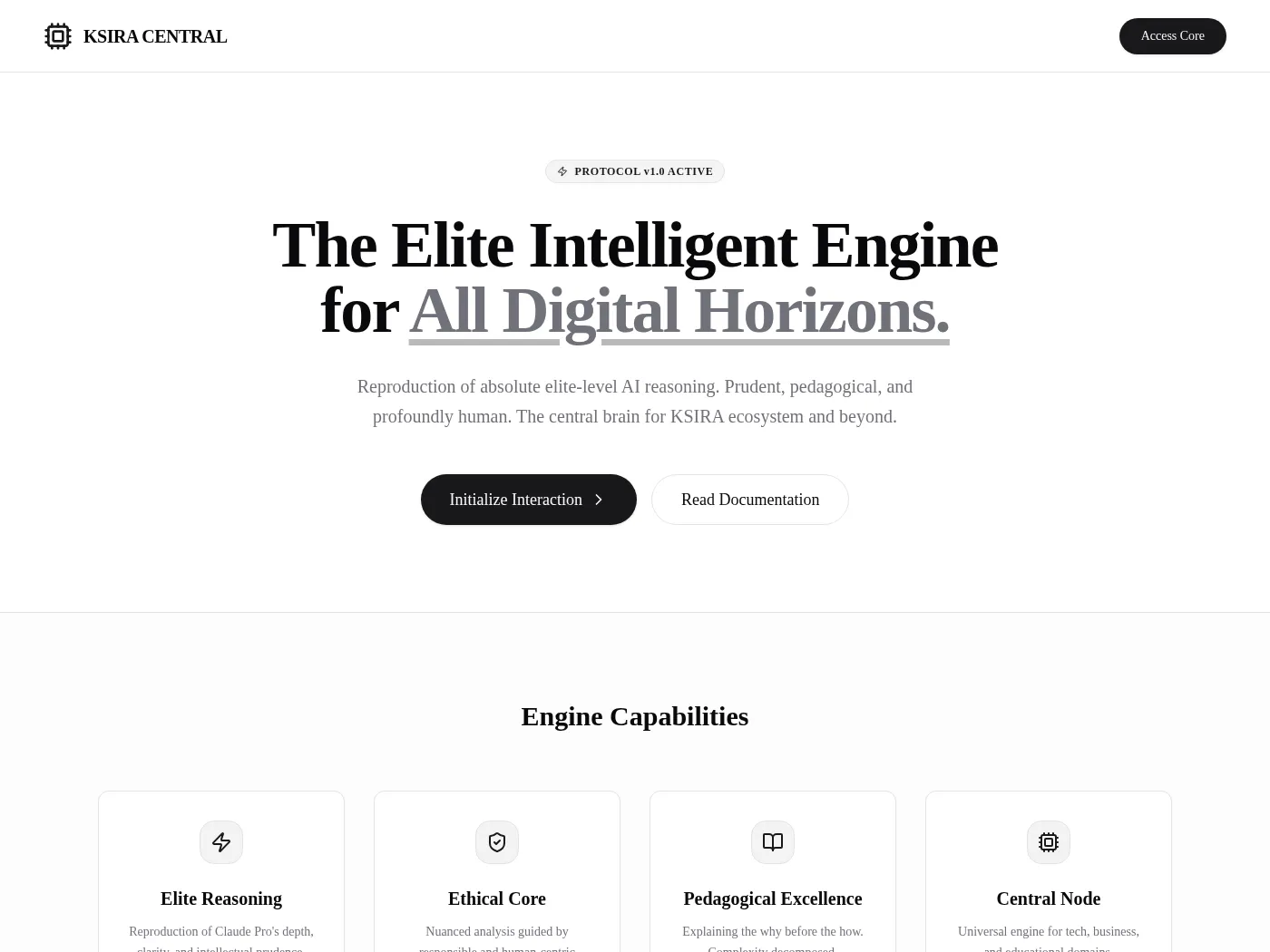 KSIRA Central AI Brain