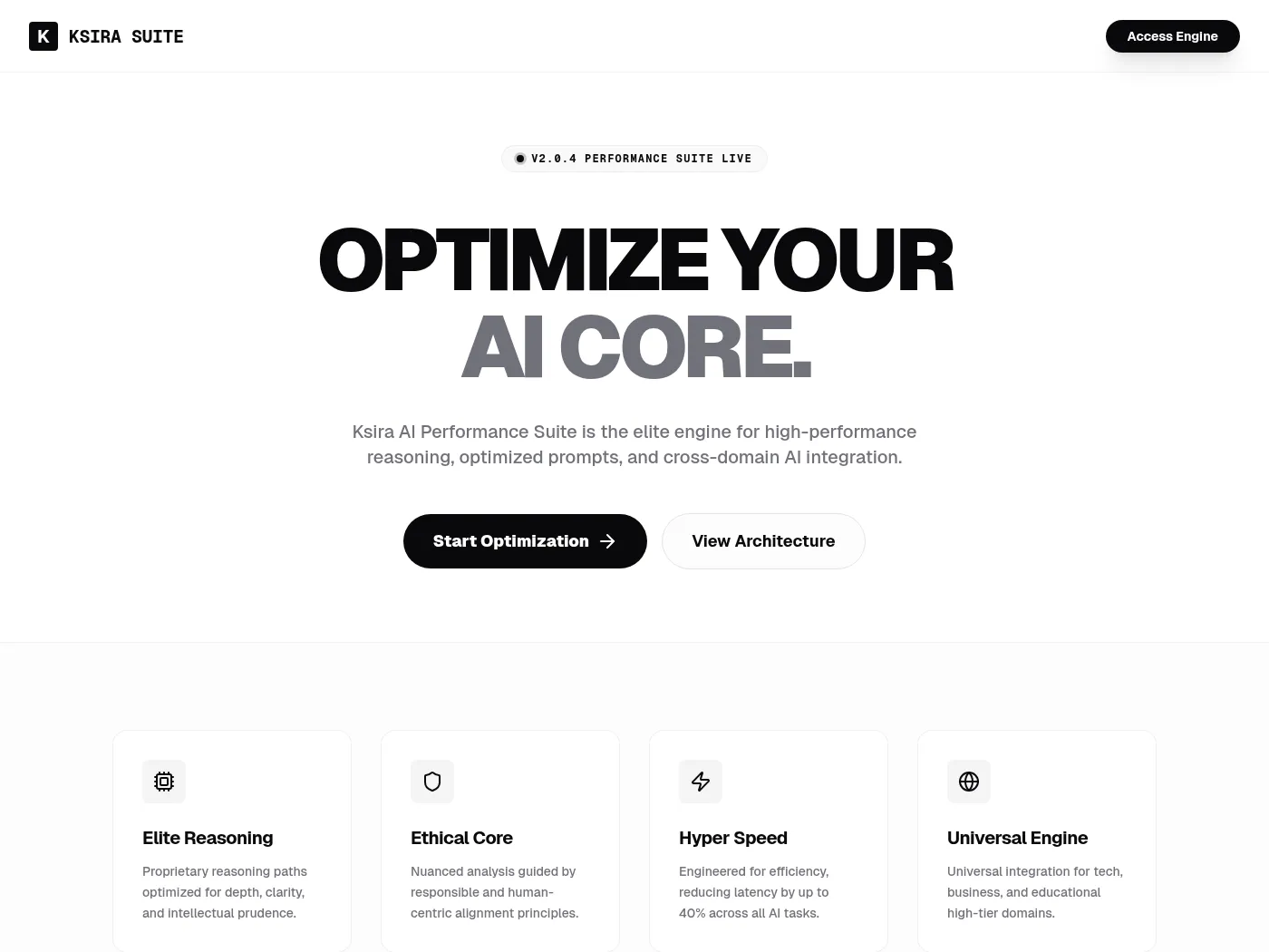 Ksira AI Performance Suite