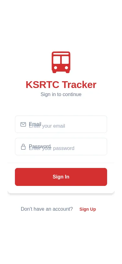 KSRTC Live Bus Tracker