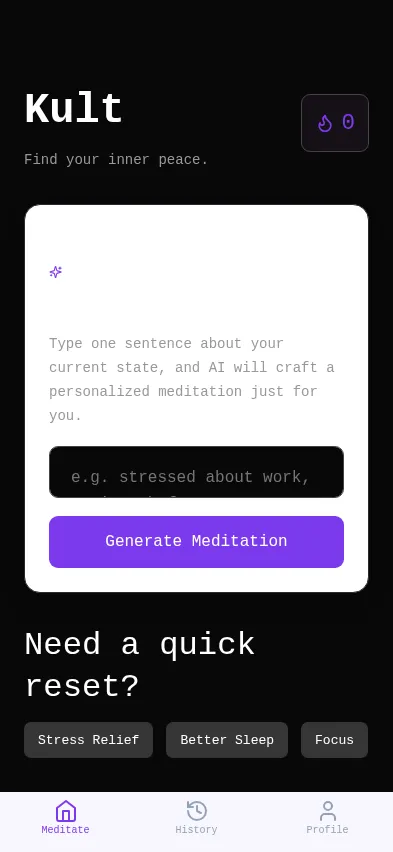 Kult Meditation App