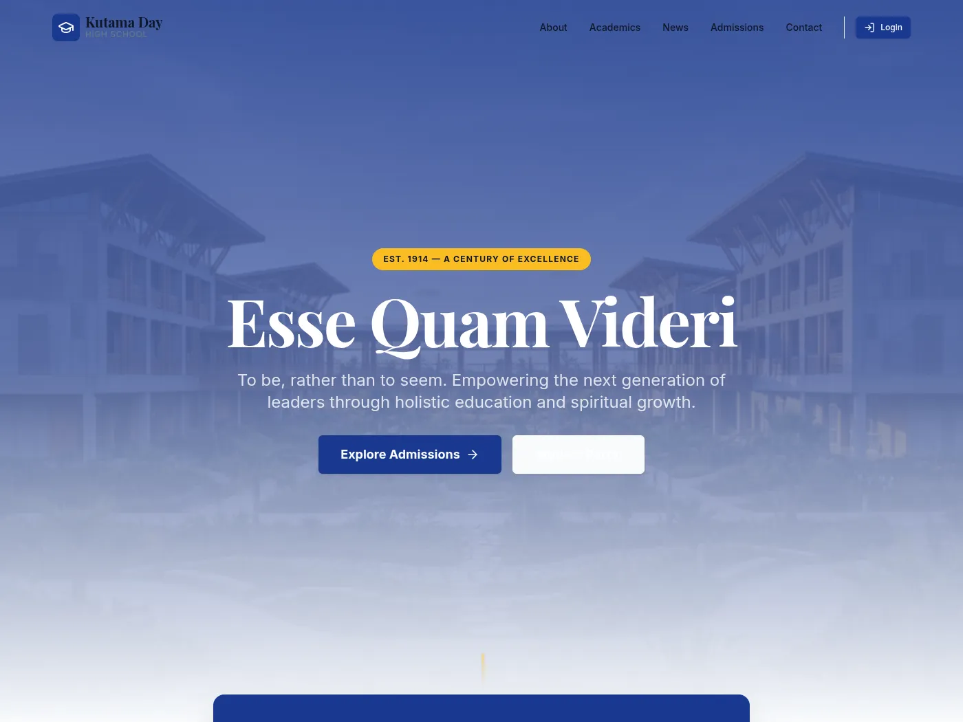 Kutama Day School Site