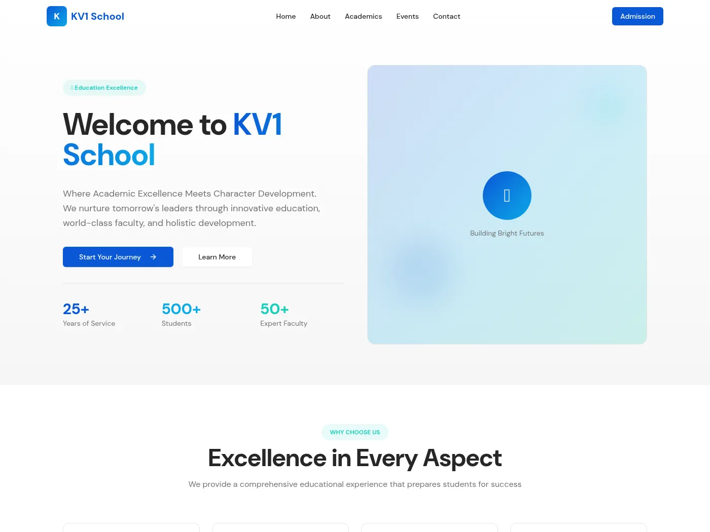 KV1 School Website