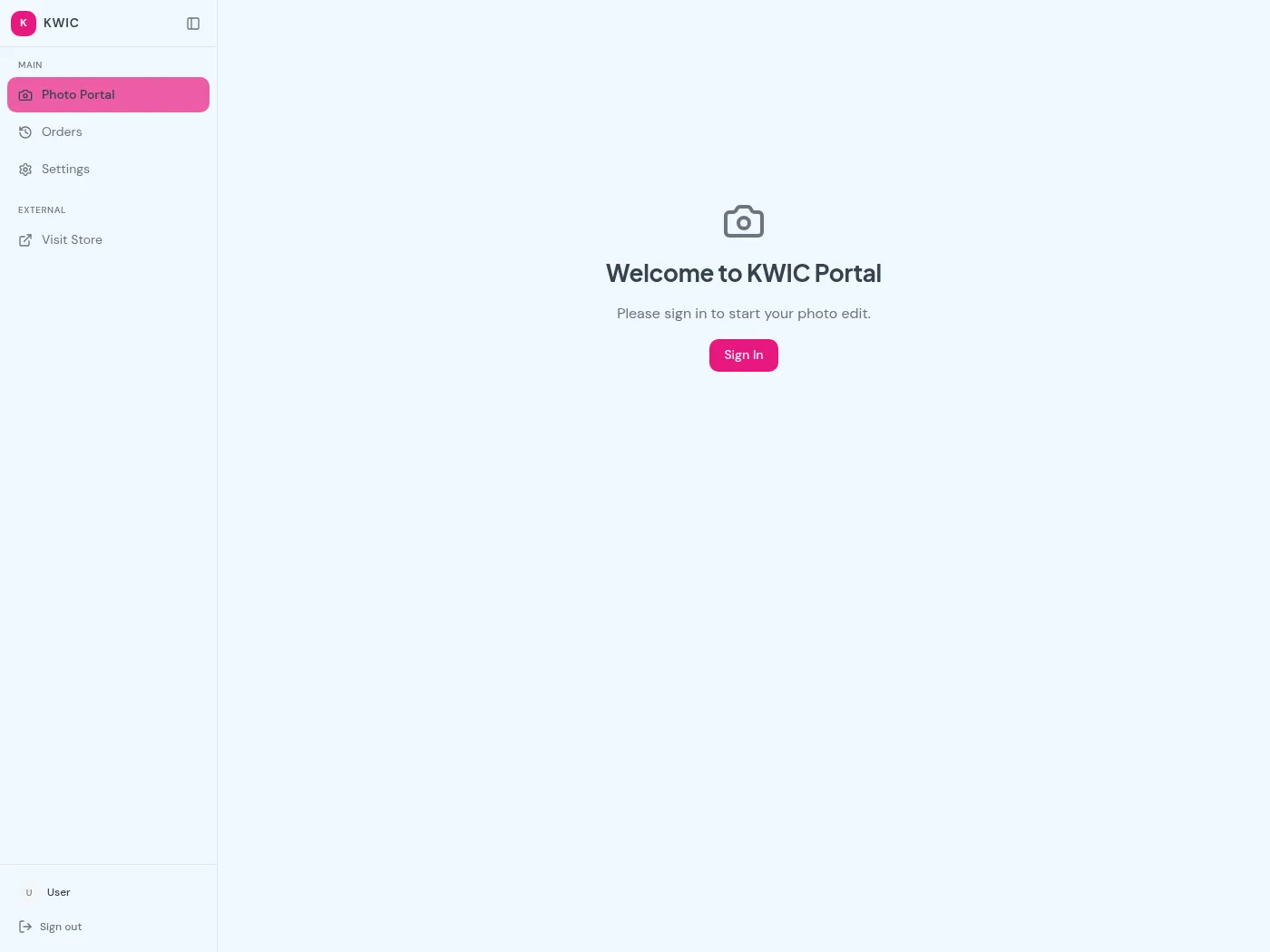 KWIC Photo Edit Portal