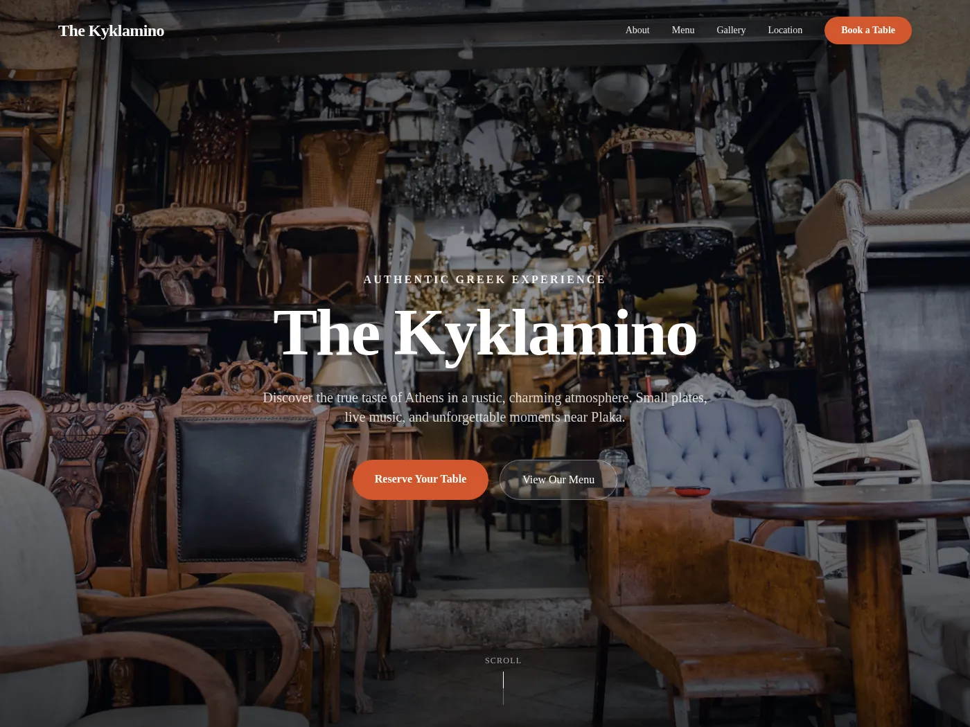Kyklamino Restaurant Showcase