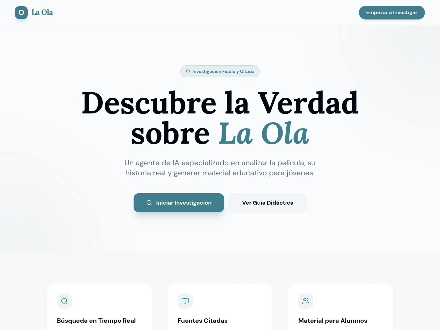 Agente de Investigación 'La Ola'