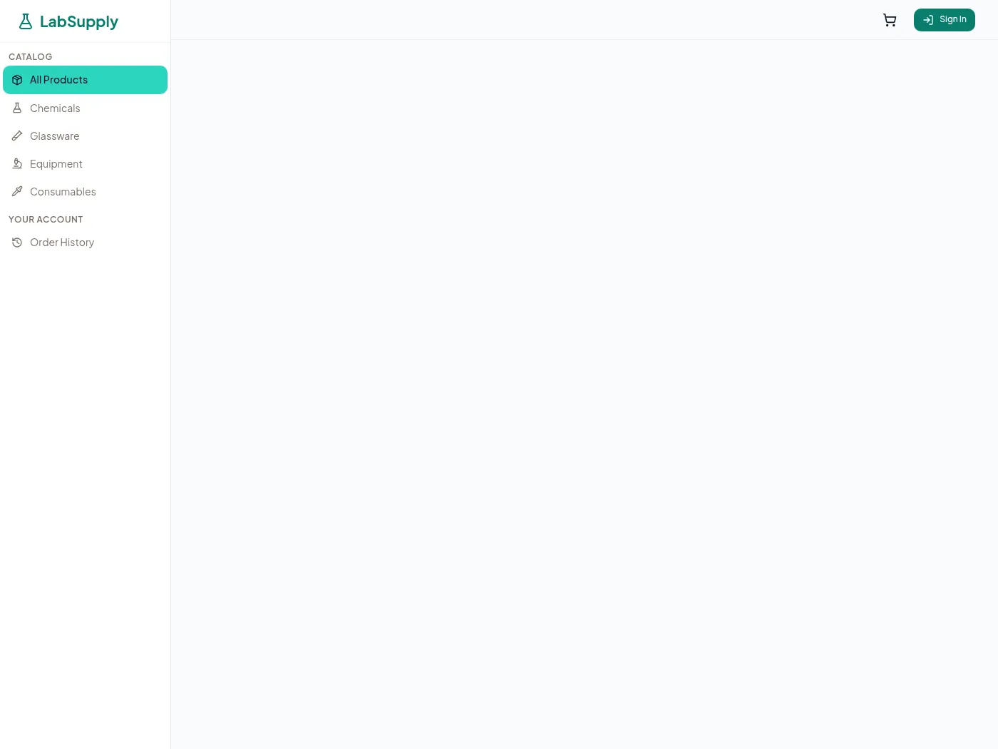 Lab Supplies Order Page