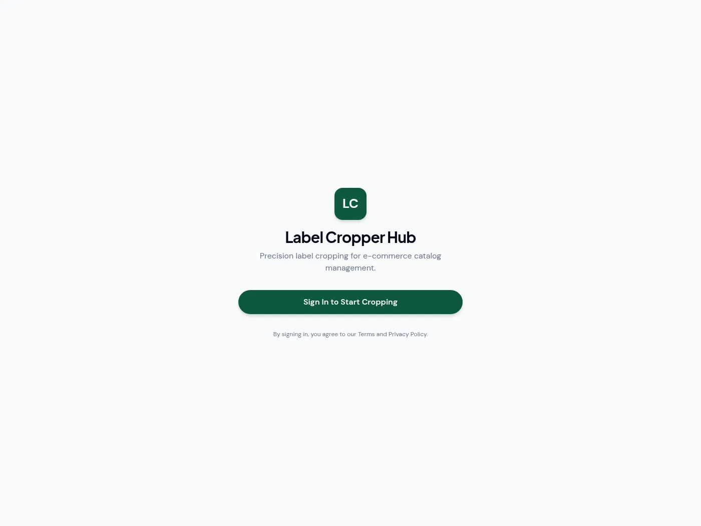 Label Cropper Hub
